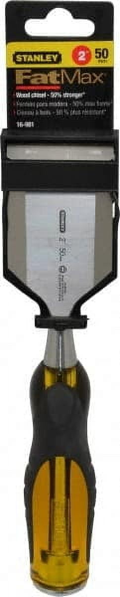 Stanley 9" OAL x 2" Blade Width Wood Chisel 2" Tip, Acetate & Rubber ...