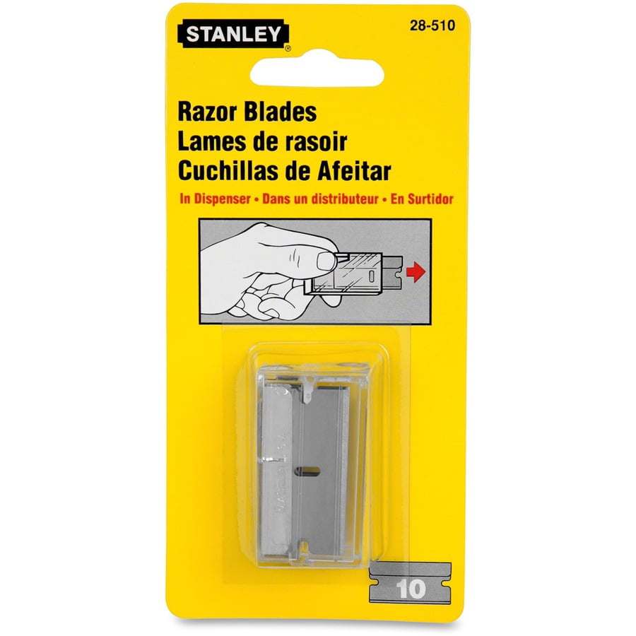 Stanley, BOS28510, Single Edge Razor Blades, 10 / Pack - Walmart.com