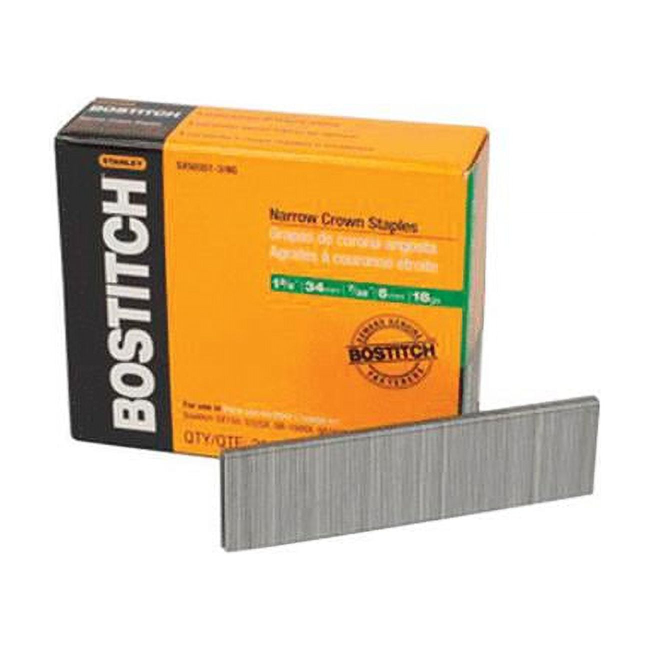 Stanley Bostitch 1 in. Galvanized Stainless Steel Wire Staples - 18 ...