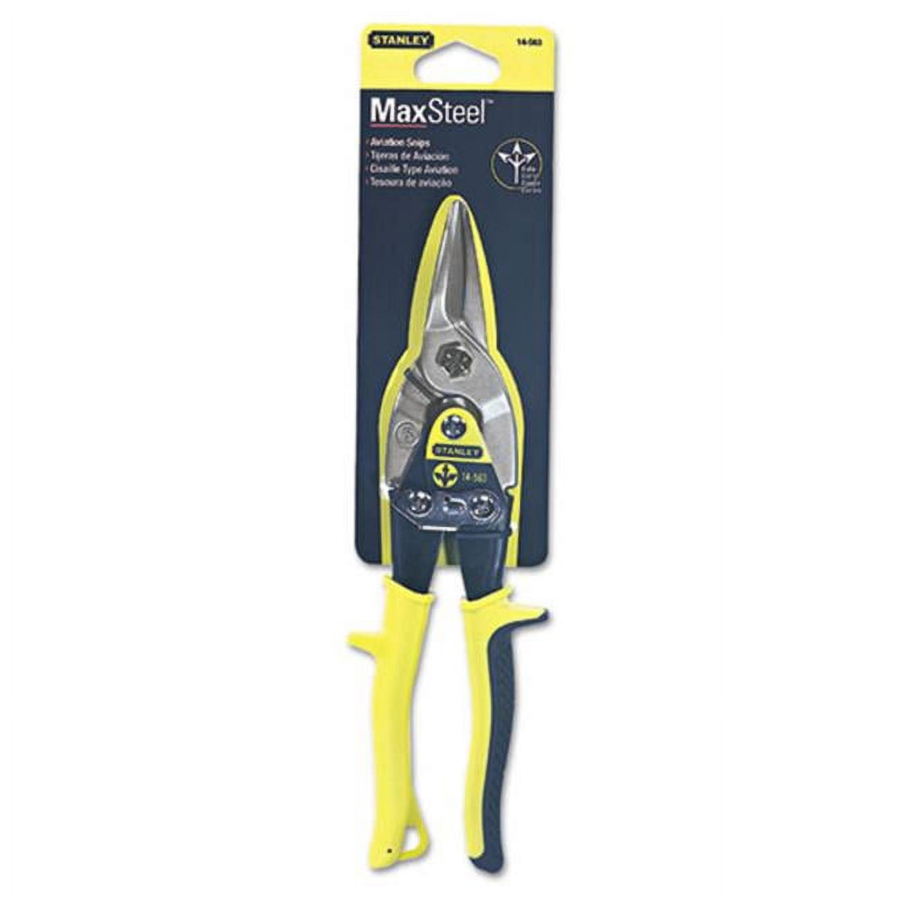 Stanley Bostitch Max Steel Aviation Snips- Straight - Walmart.com