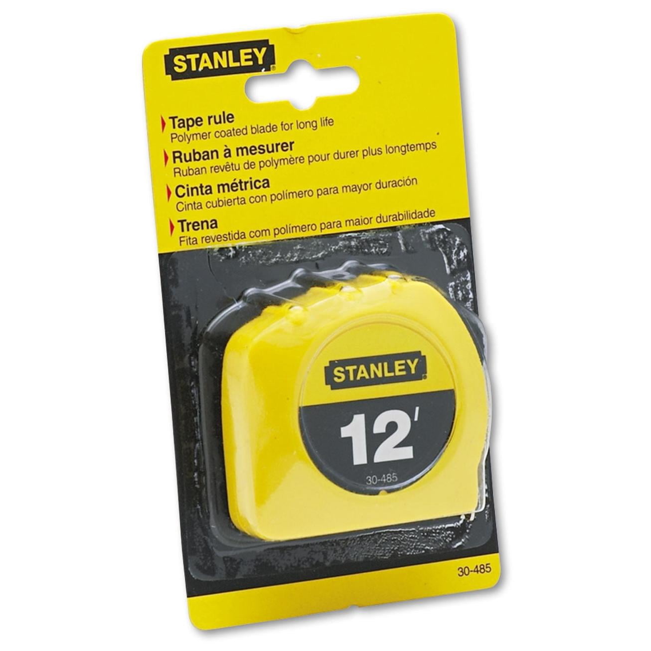 Stanley Bostitch Power Return Tape Measure w/Belt Clip, 1/2"W x 12 ...