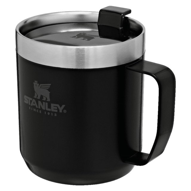 Stanley Classic 12oz Coffee Cup - Legendary Camp Mug, Matte Black ...