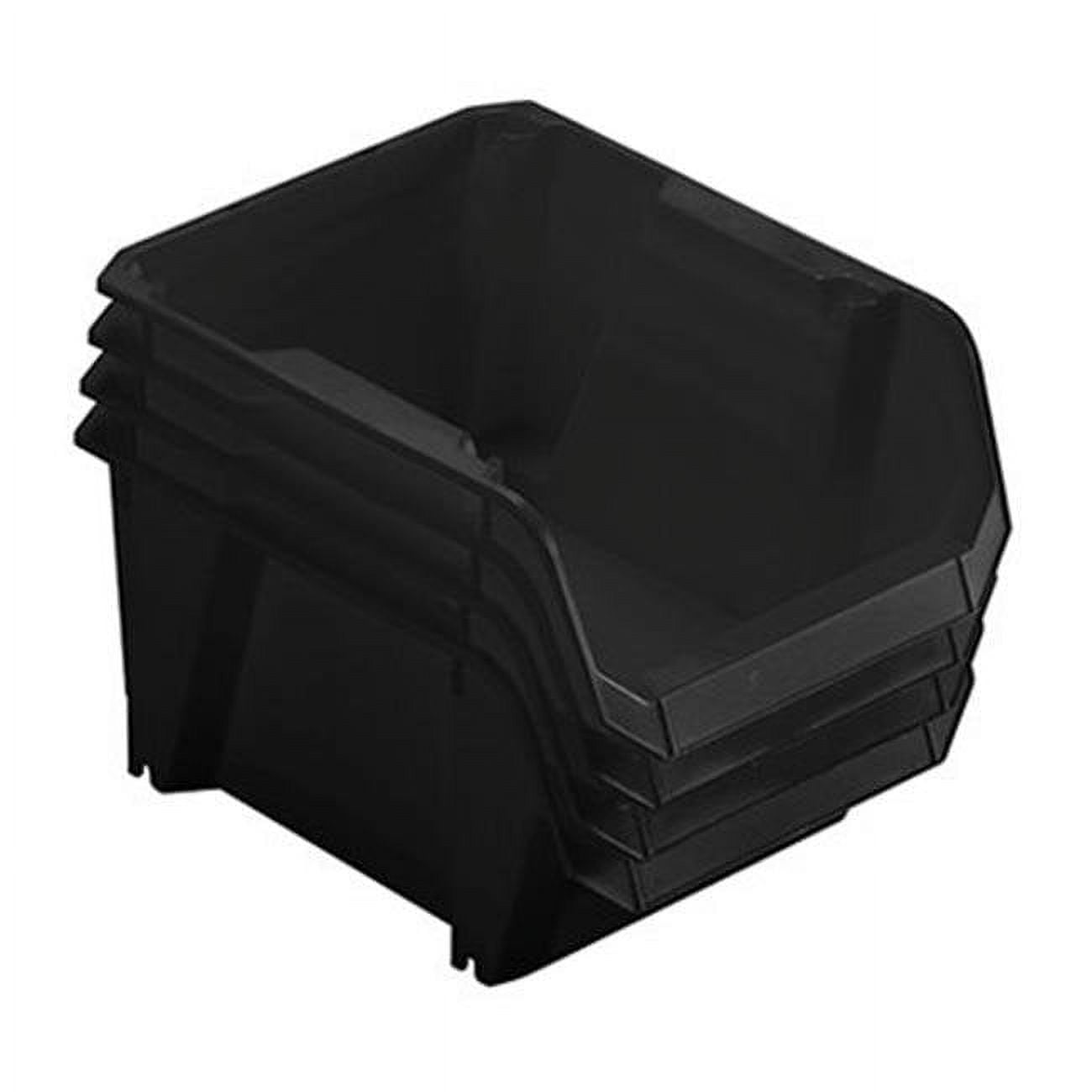Stanley Consumer Tools 253907 No.3 Storage Bin, Black - Pack of 4 ...