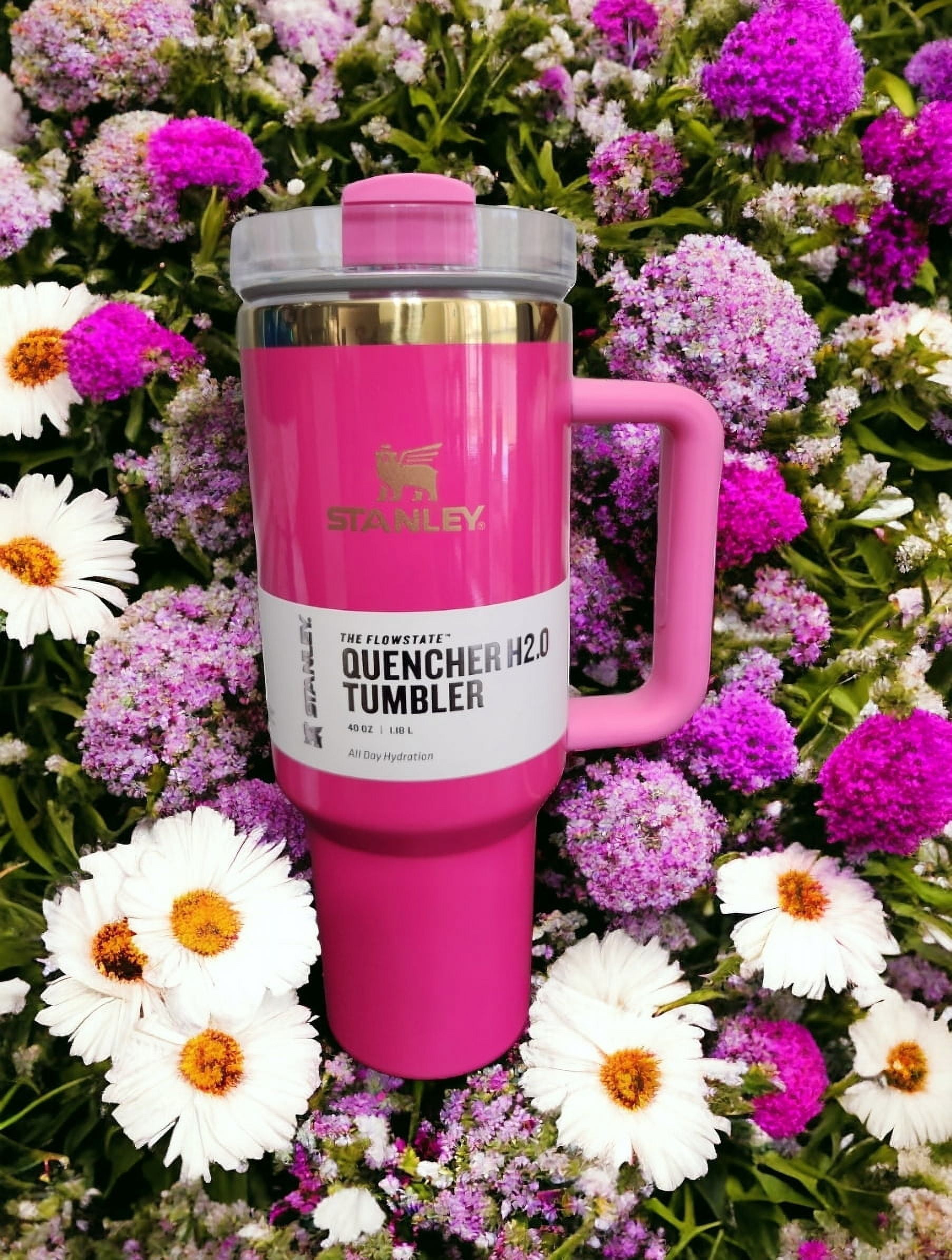 Pink Parade Stanley Cup 40oz with handle Stainless Steel Vacuum ...