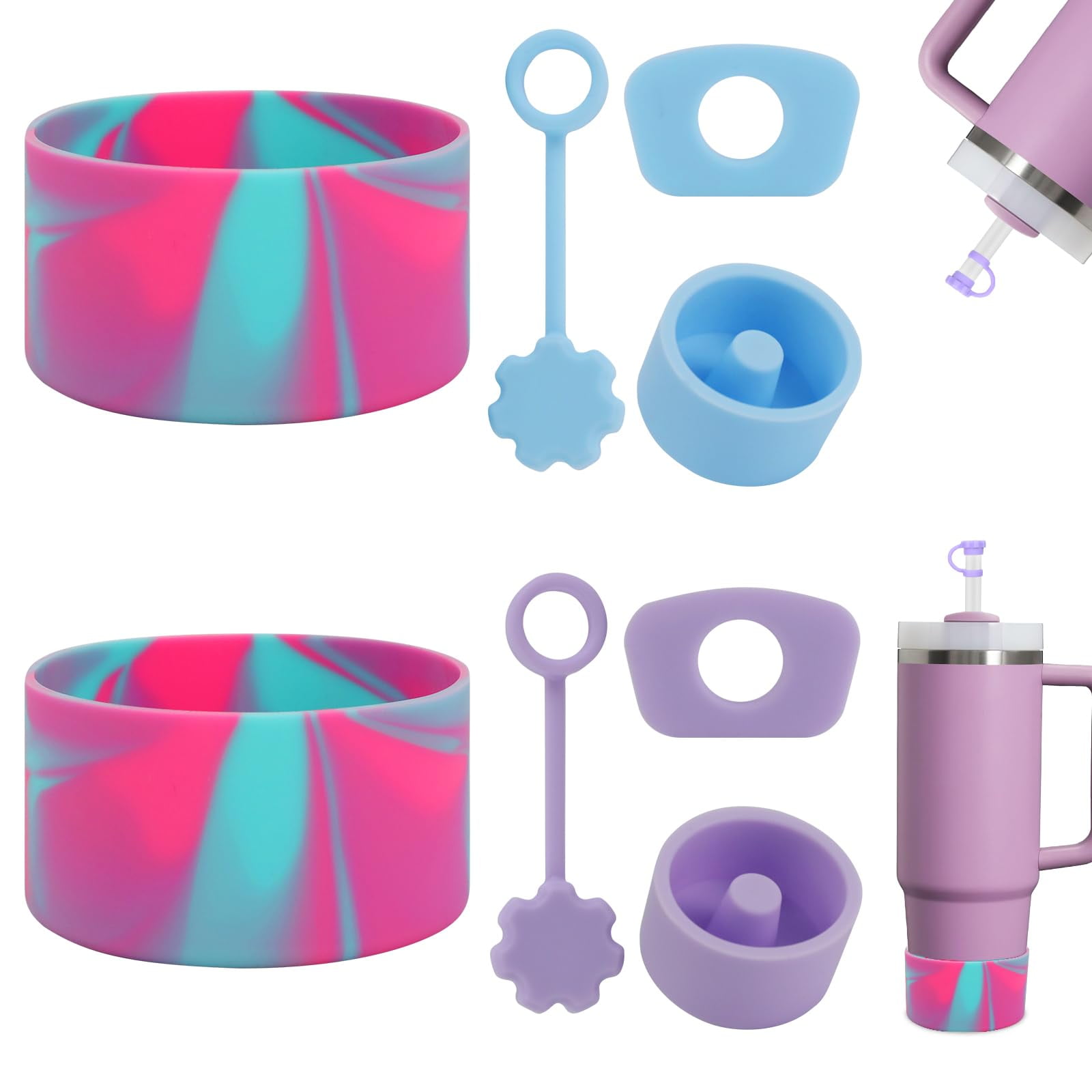 Stanley Cup Accessories 8 Pcs, Including 2 Straw Cover Cap, 2 Square ...