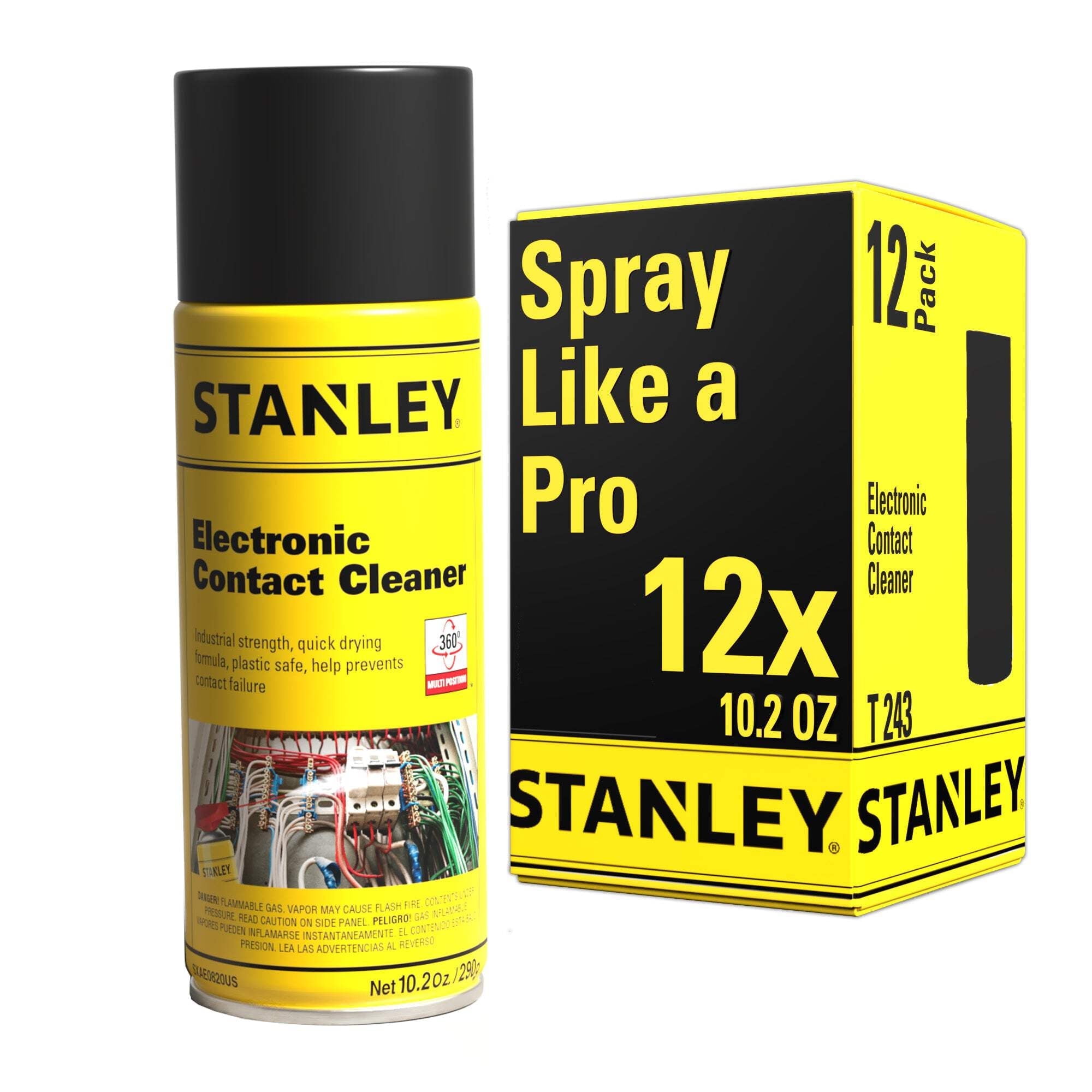 Stanley Electrical Contact Cleaner Spray, 10.2oz, 12 Pack - Walmart.com