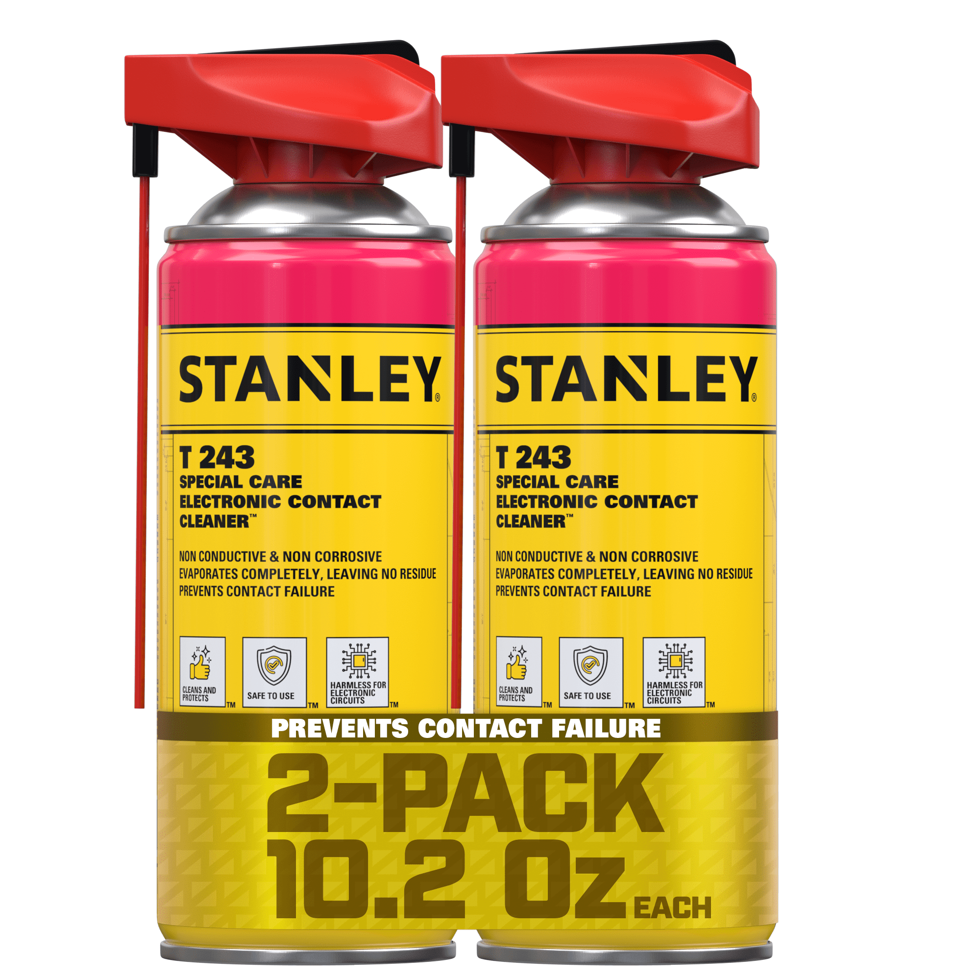 Stanley Electrical Contact Cleaner Spray, 10.2oz, 2 Pack - Walmart.com