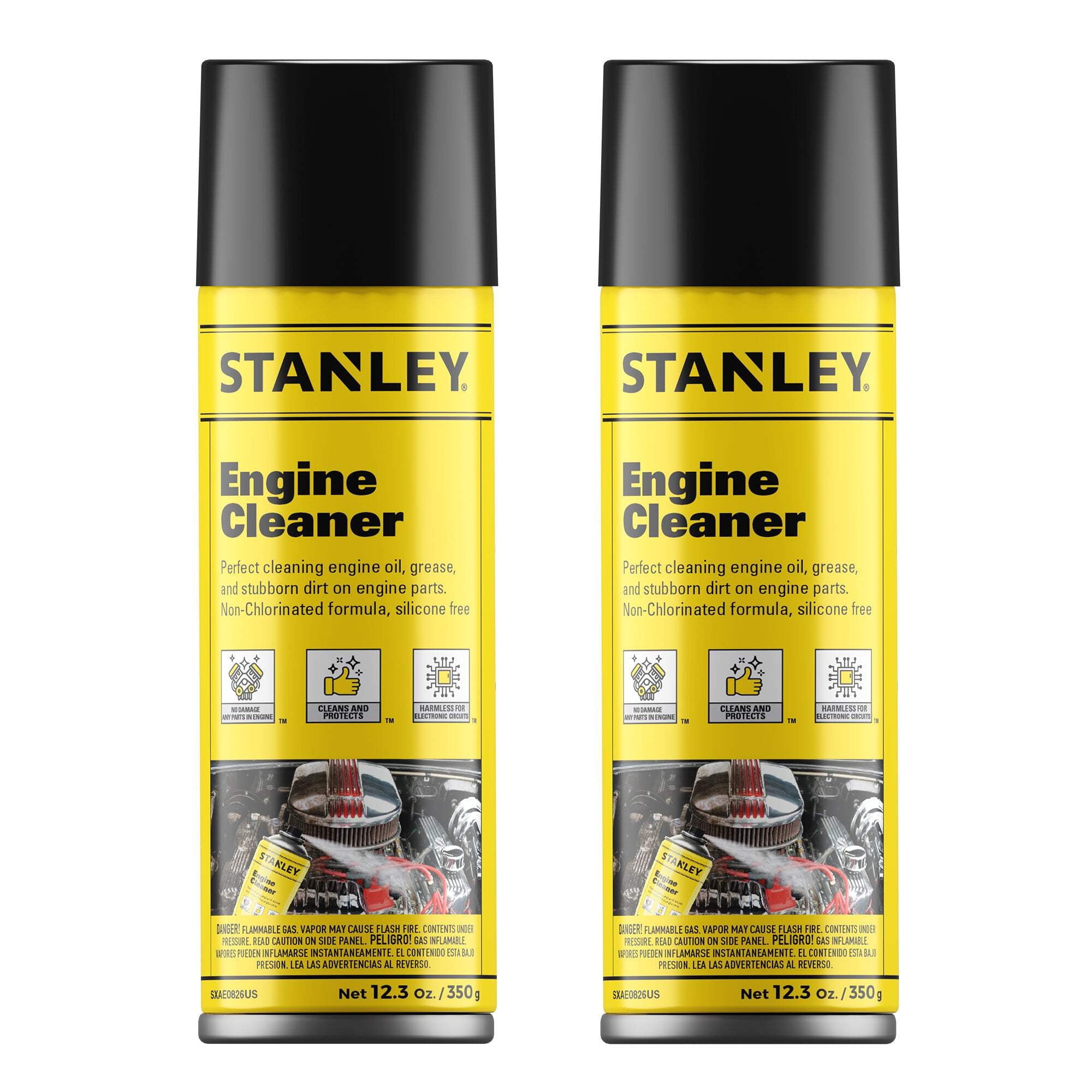 Stanley Engine Cleaner & Degreaser Spray - Citrus-Based, 12.3oz-2 Pack ...