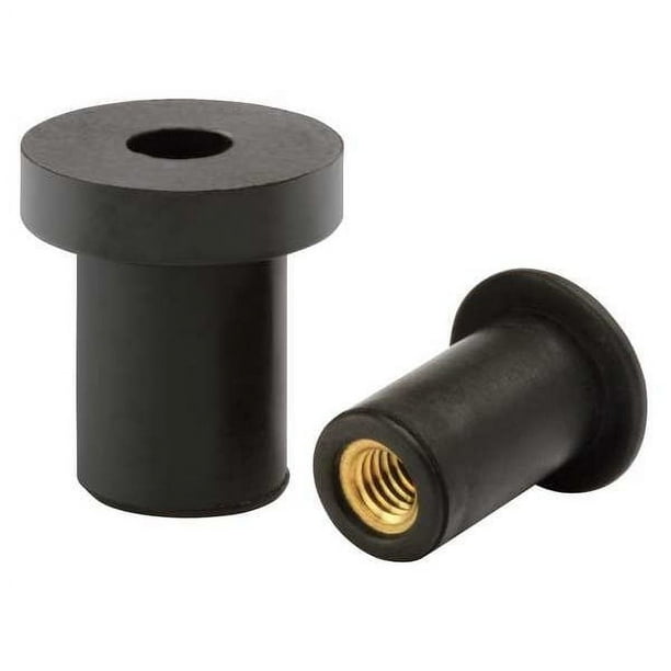 Stanley Engineered Fastening Well Nut,#10-32,Rubber,35/64 in L,PK25 ...