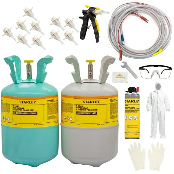 Stanley F990P SuperCoat Closed Cell Spray Foam Insulation (R-5.66 per ...