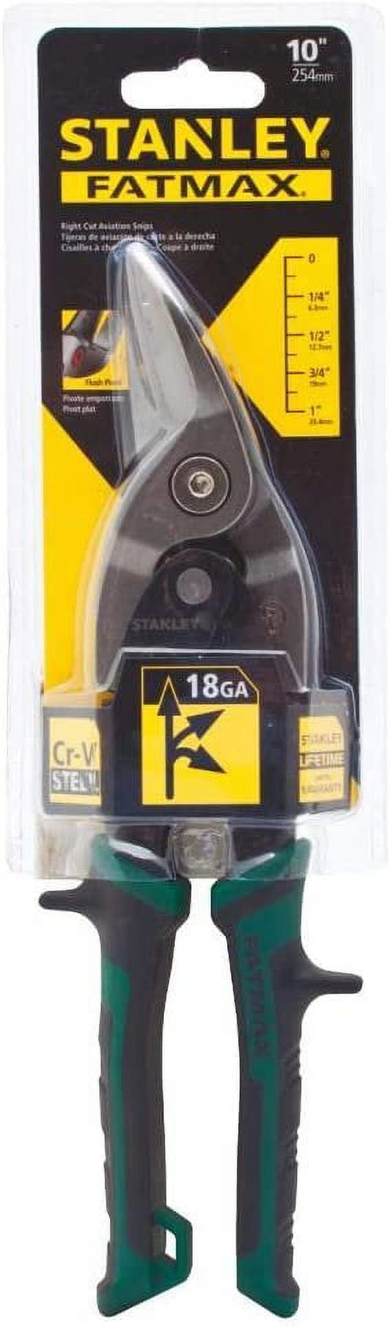 Stanley FMHT73557 FatMax Right Cut Aviation Snips - Walmart.com