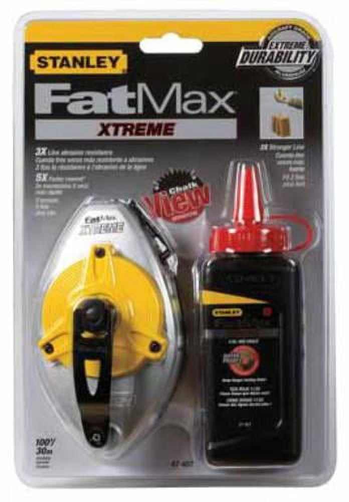 Stanley FatMax 47-487L Chalk Box Extreme, 4 Oz, Red, Each - Walmart.com