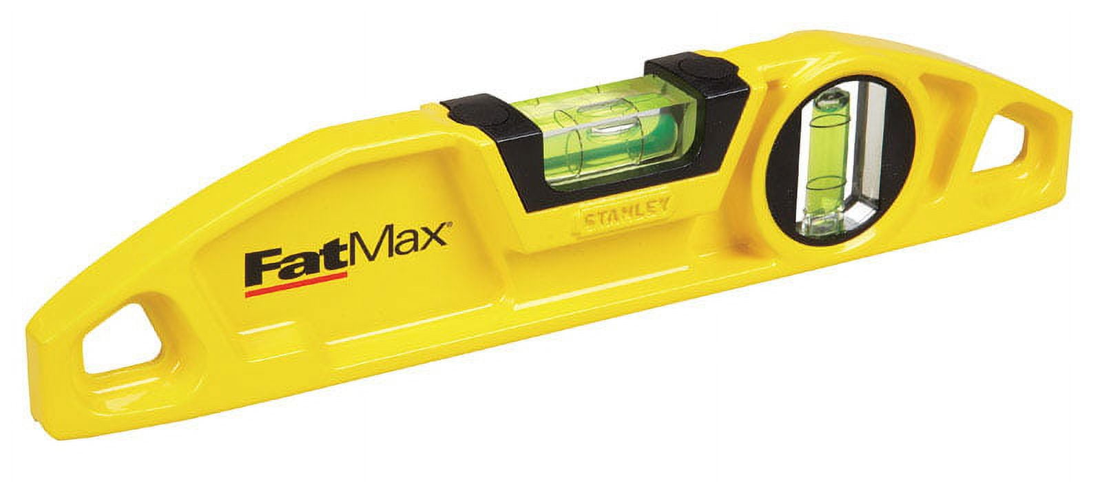 Stanley FatMax 9" Aluminum Torpedo Level 2 vial - Walmart.com