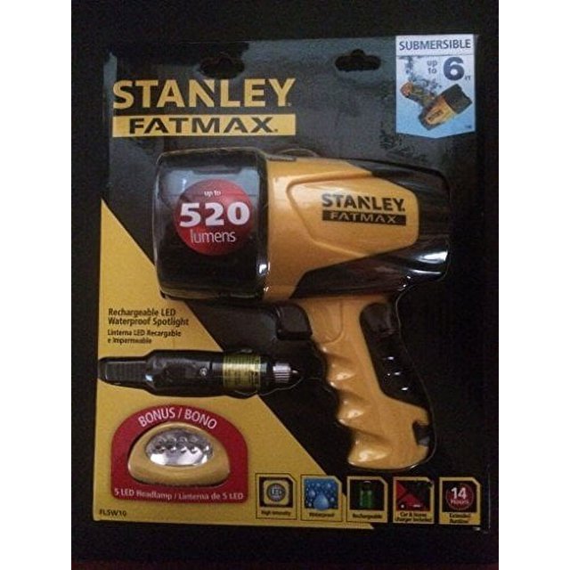 Stanley FatMax Waterproof LED Rechargeable Spotlight Bundle with ...
