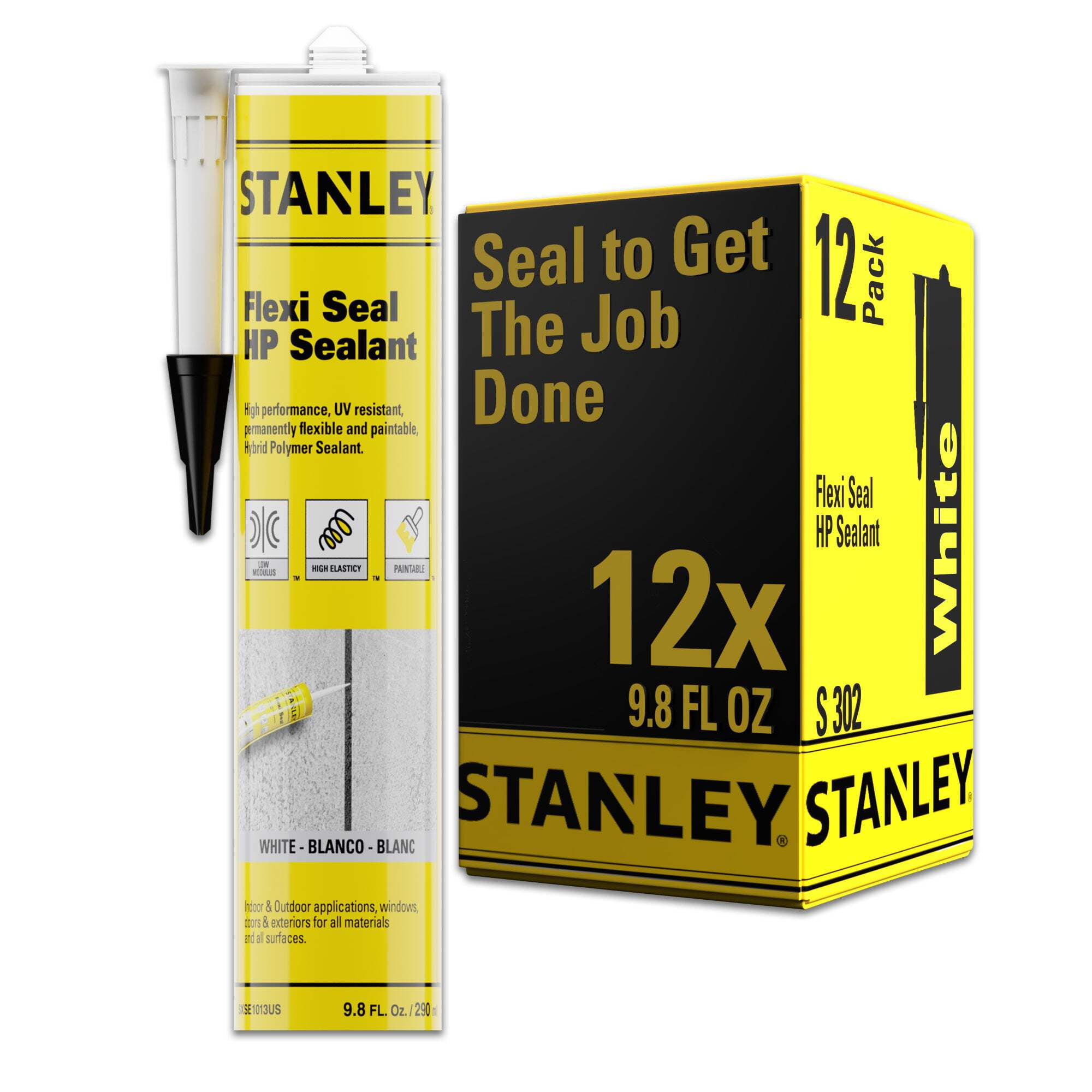 Stanley Flexi Seal-Hybrid Polymer Joint Sealant-RV Roof Sealant, 9.8 fl ...
