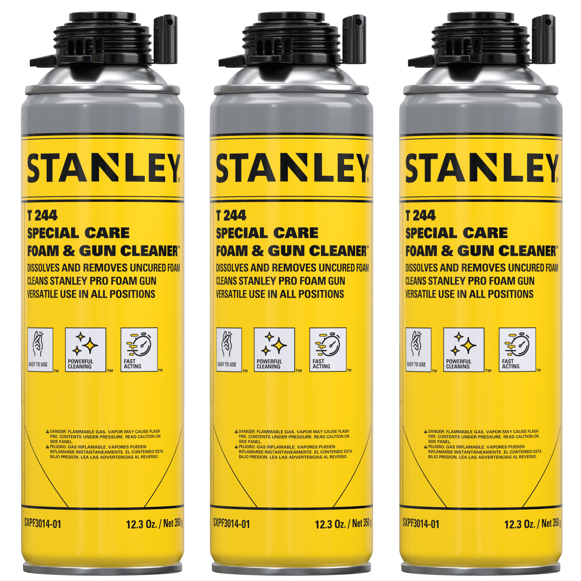 Stanley T244 Dispensing Gun & Foam Cleaner - Aerosol for Uncured ...