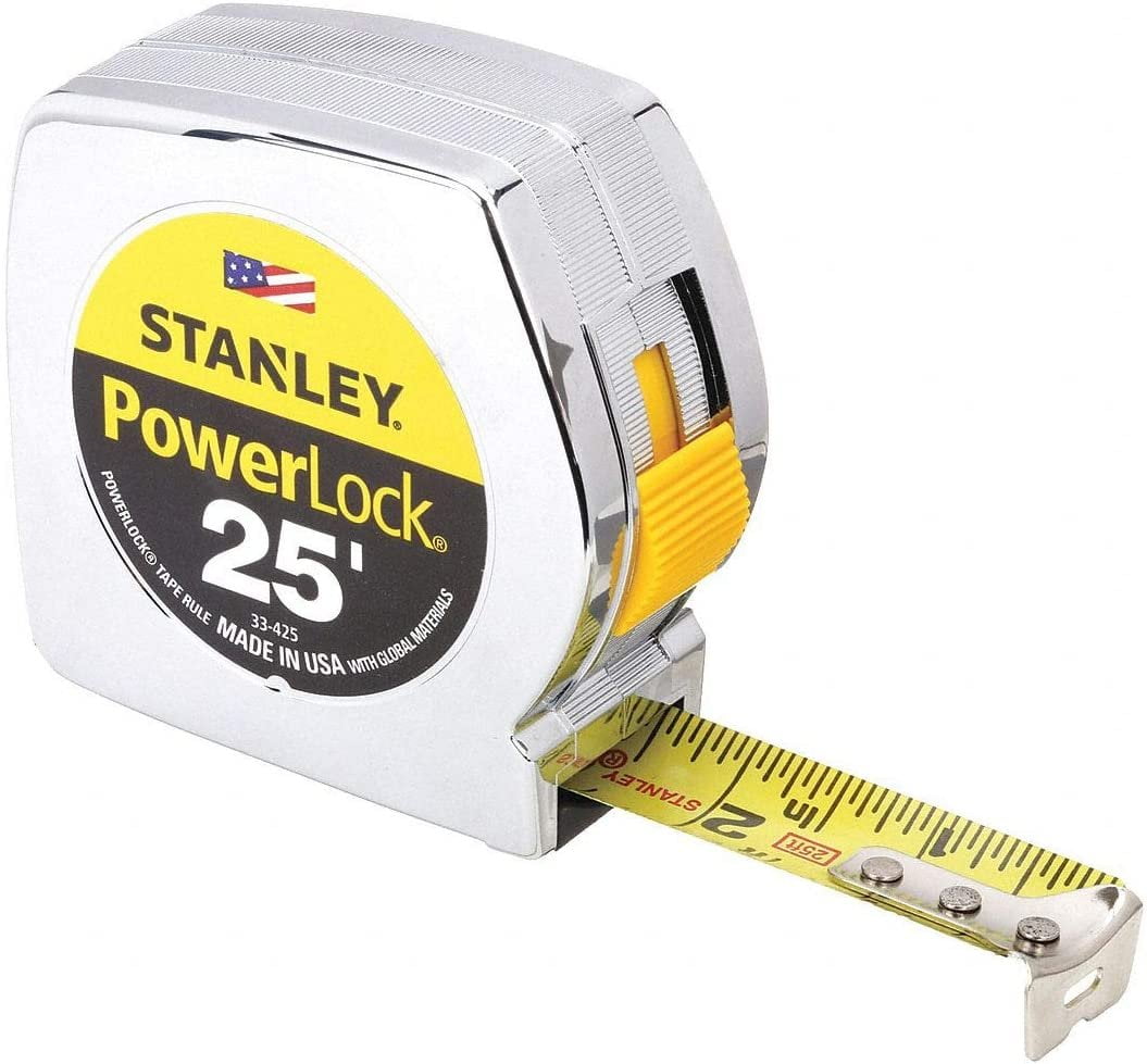 Stanley Hand Tools 33-425 1" X 25' PowerLock II Professional Tape ...