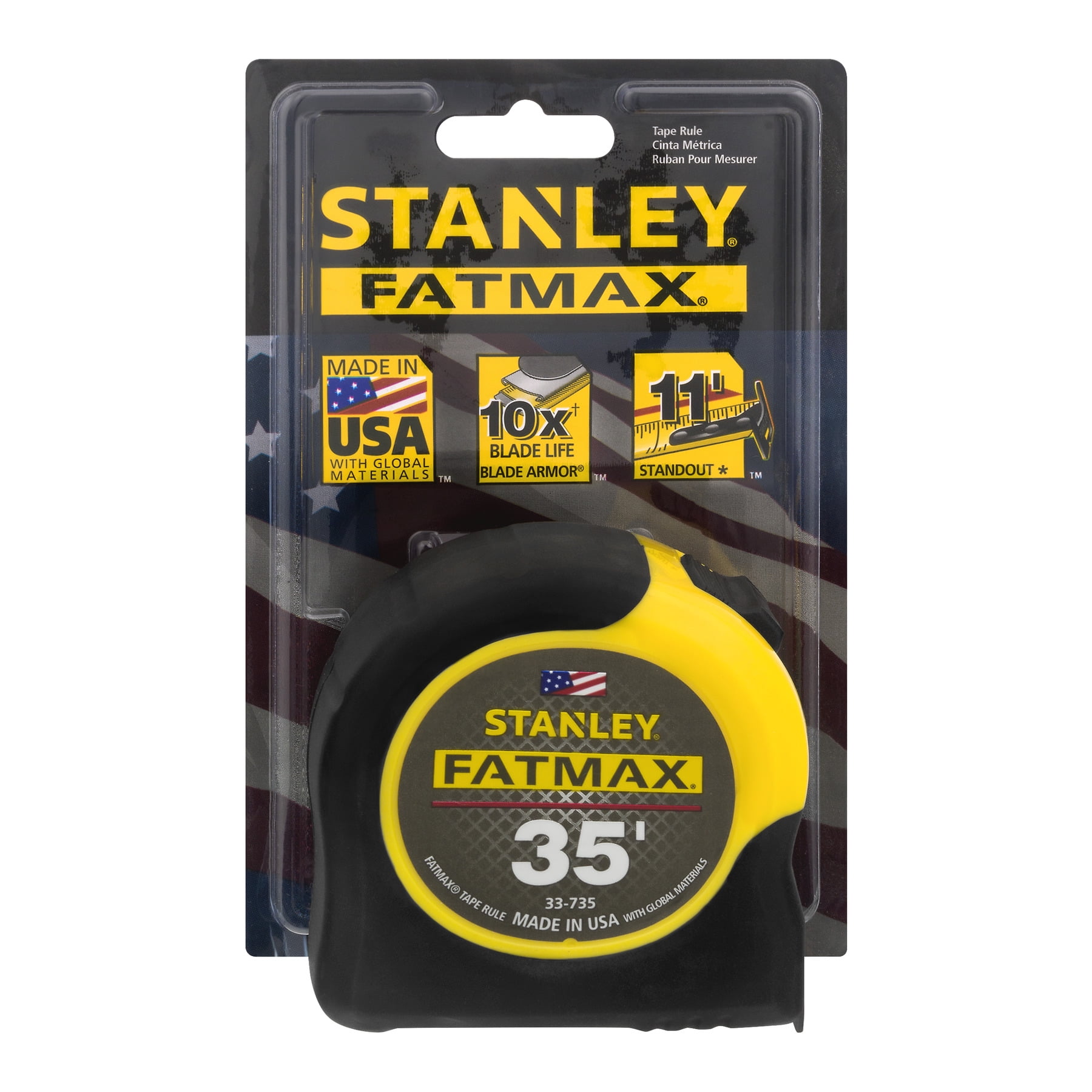 Stanley Hand Tools 33-735 35' FatMax® Tape Rule - Walmart.com