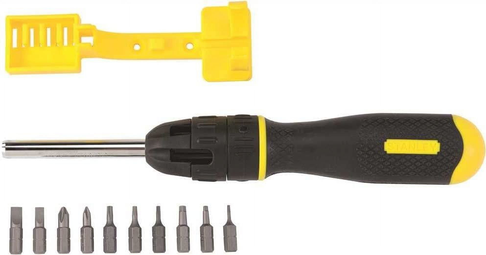 Stanley Hand Tools 68-010 10 In 1 Multi Bit Ratchet Screwdriver ...