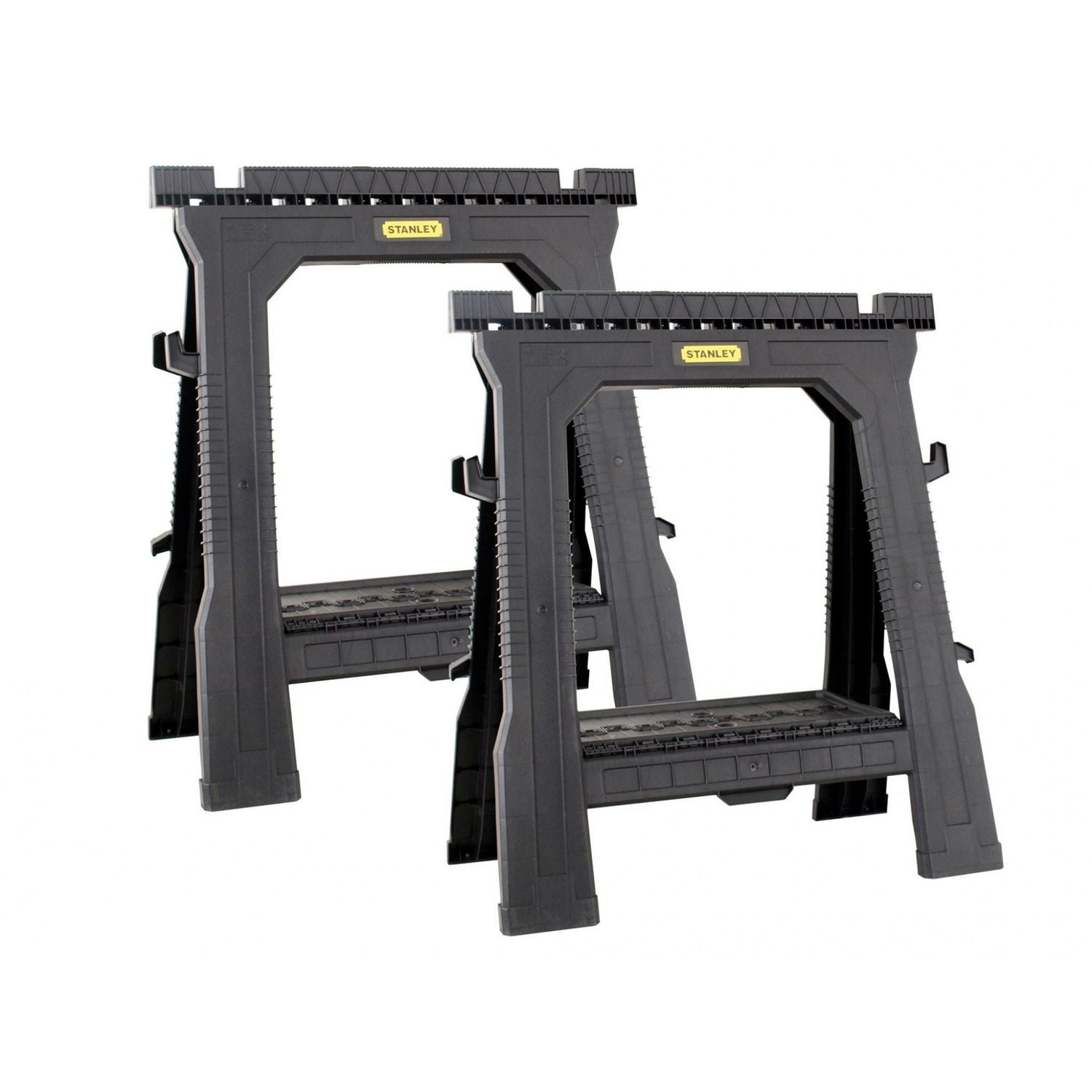 Stanley Hand Tools Folding Sawhorses (twin Pack) - Walmart.com