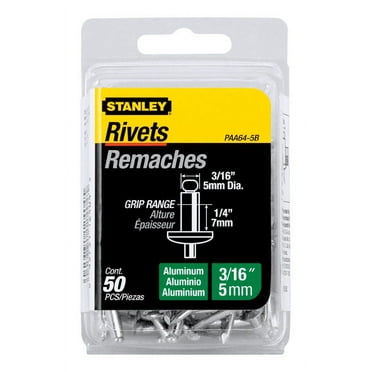 STANLEY Steel Blind Rivet Tool Kit Yellow 60 pc. - Walmart.com
