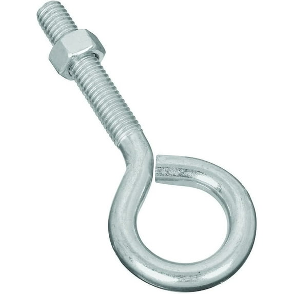 Stanley Hardware 3/8-Inch X 4-Inch Zinc Plated Eye Bolt with Nut, Packs ...