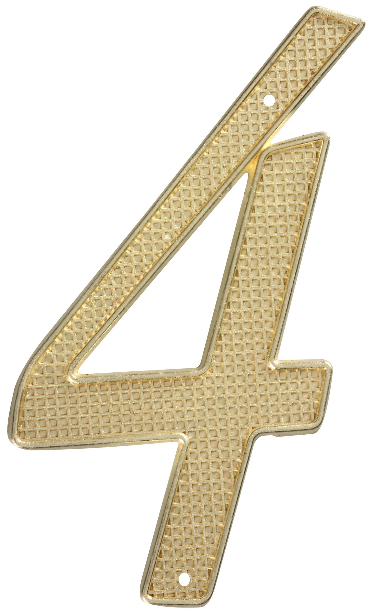 Stanley Hardware 579936 4" Brass #4 House Numbers - Walmart.com