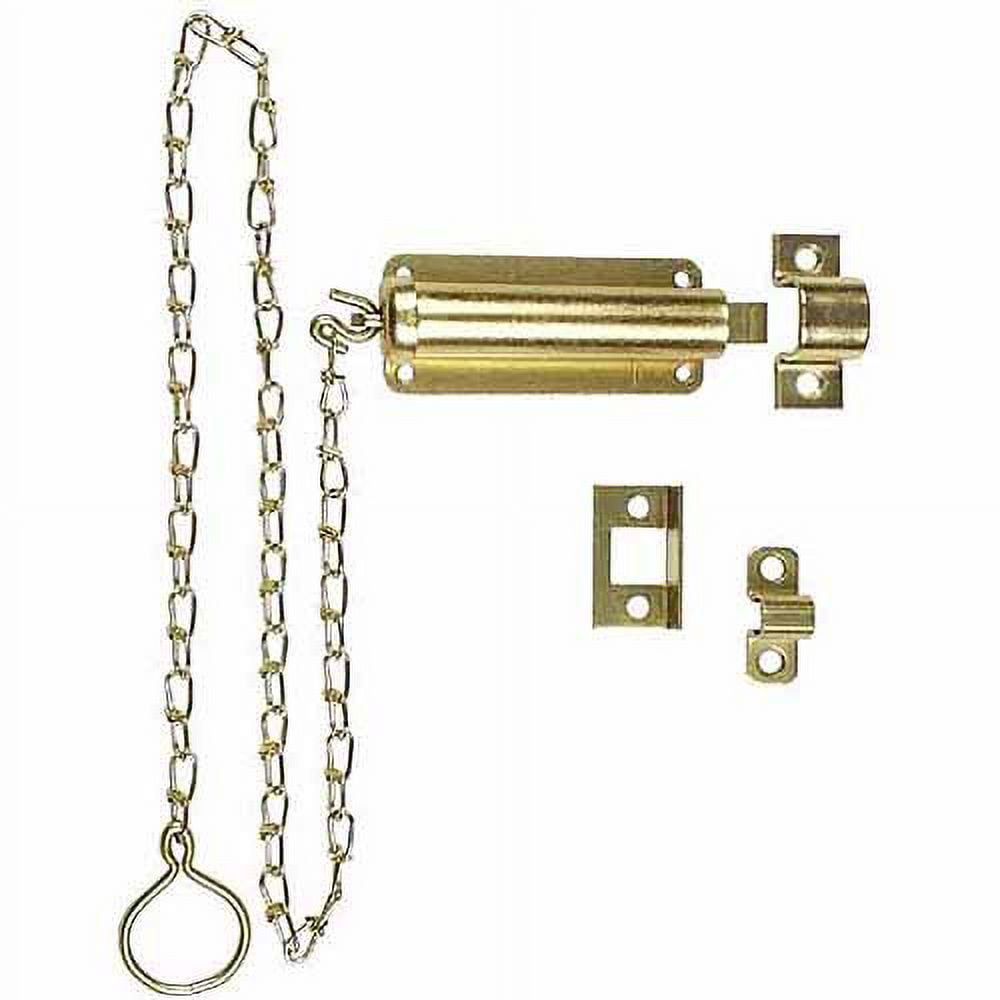 Stanley Hardware 757033 4" Zinc Plated Door Bolts with Chain - Walmart.com