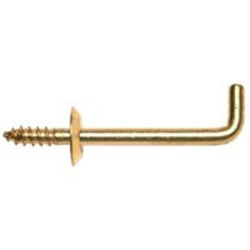 Stanley Hardware 758530 1" Solid Brass Shoulder Hook, 3 Count - Walmart.com