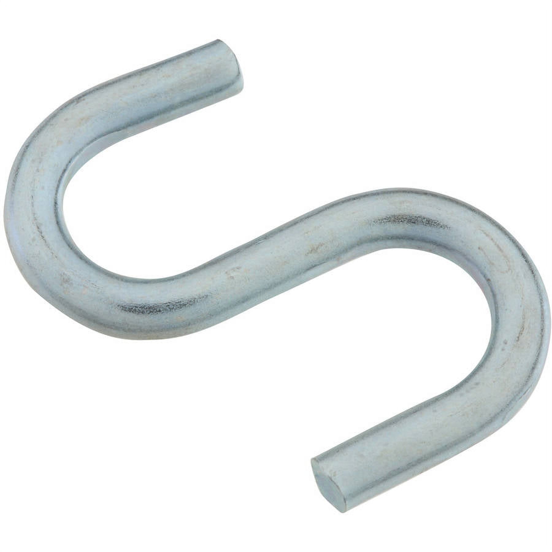Stanley Hardware 759120 1-1/2" Zinc Open End S Hooks 4 Count - Walmart.com
