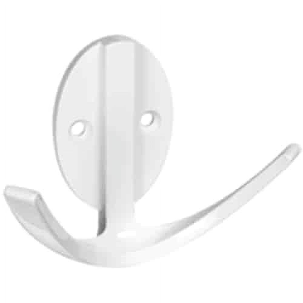 Stanley Hardware 807-081 Modern Double Robe Hooks, White, 3", Each ...