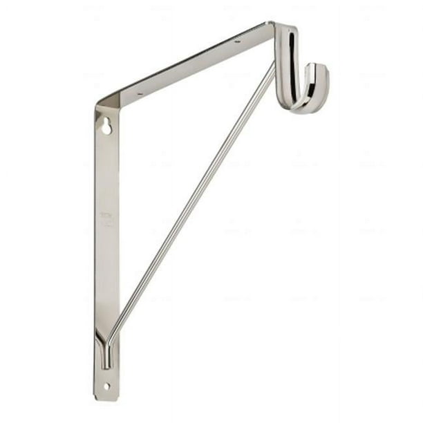 Stanley Hardware Bracket Shelf/Rod Chrome Fin S822-091 - Walmart ...