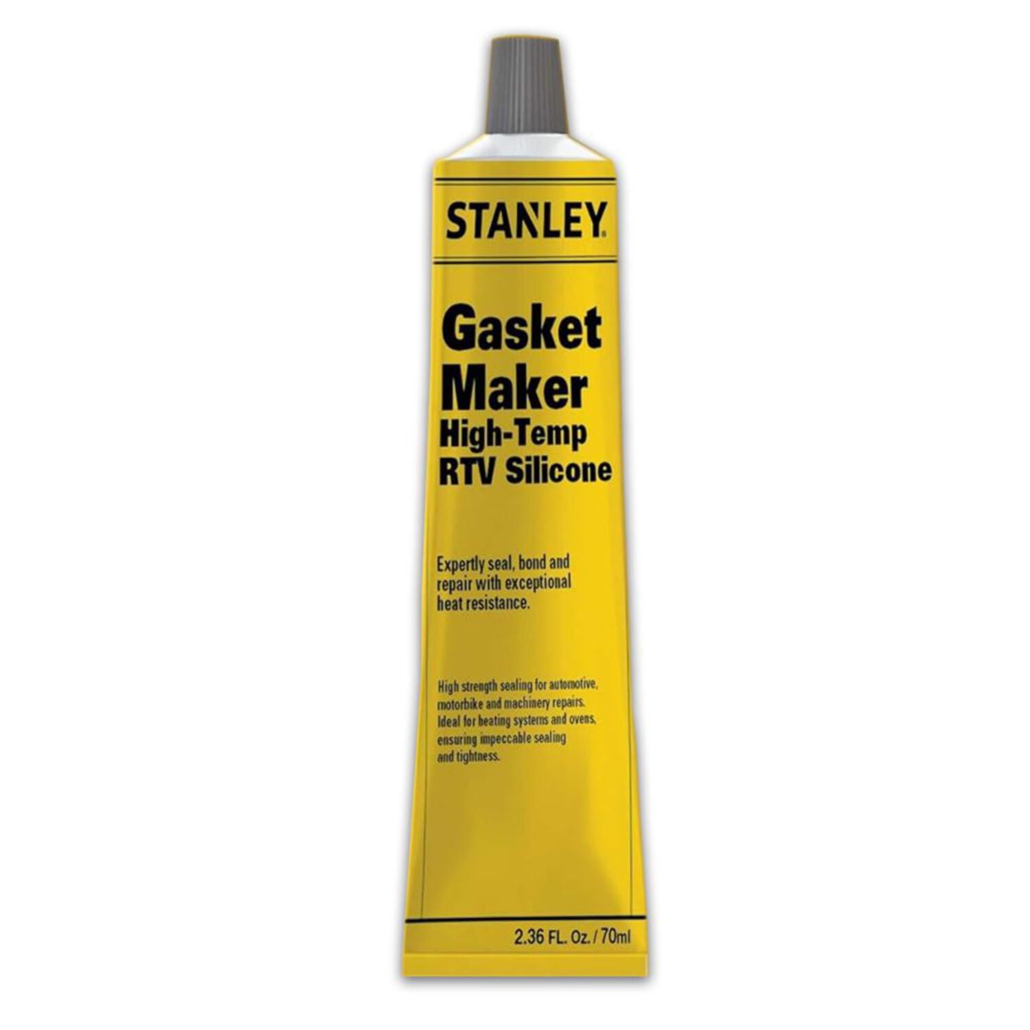 Stanley High Temp Gasket Maker - RTV Silicone Sealant -2.36oz-Red-1 ...