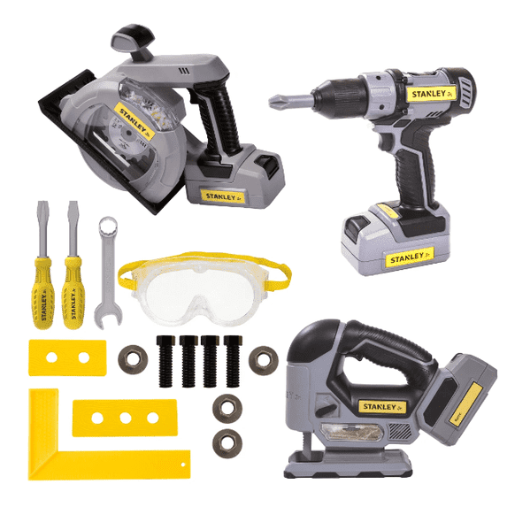 Stanley Jr. Power Tool Toy Set 18 Piece - Walmart.com