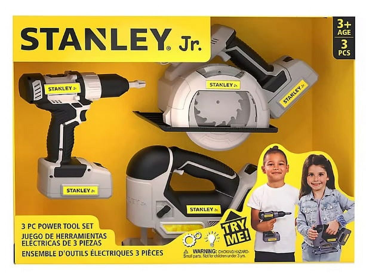 Stanley Jr. Battery Operated 3-Pc. Power Tool Set - Walmart.com