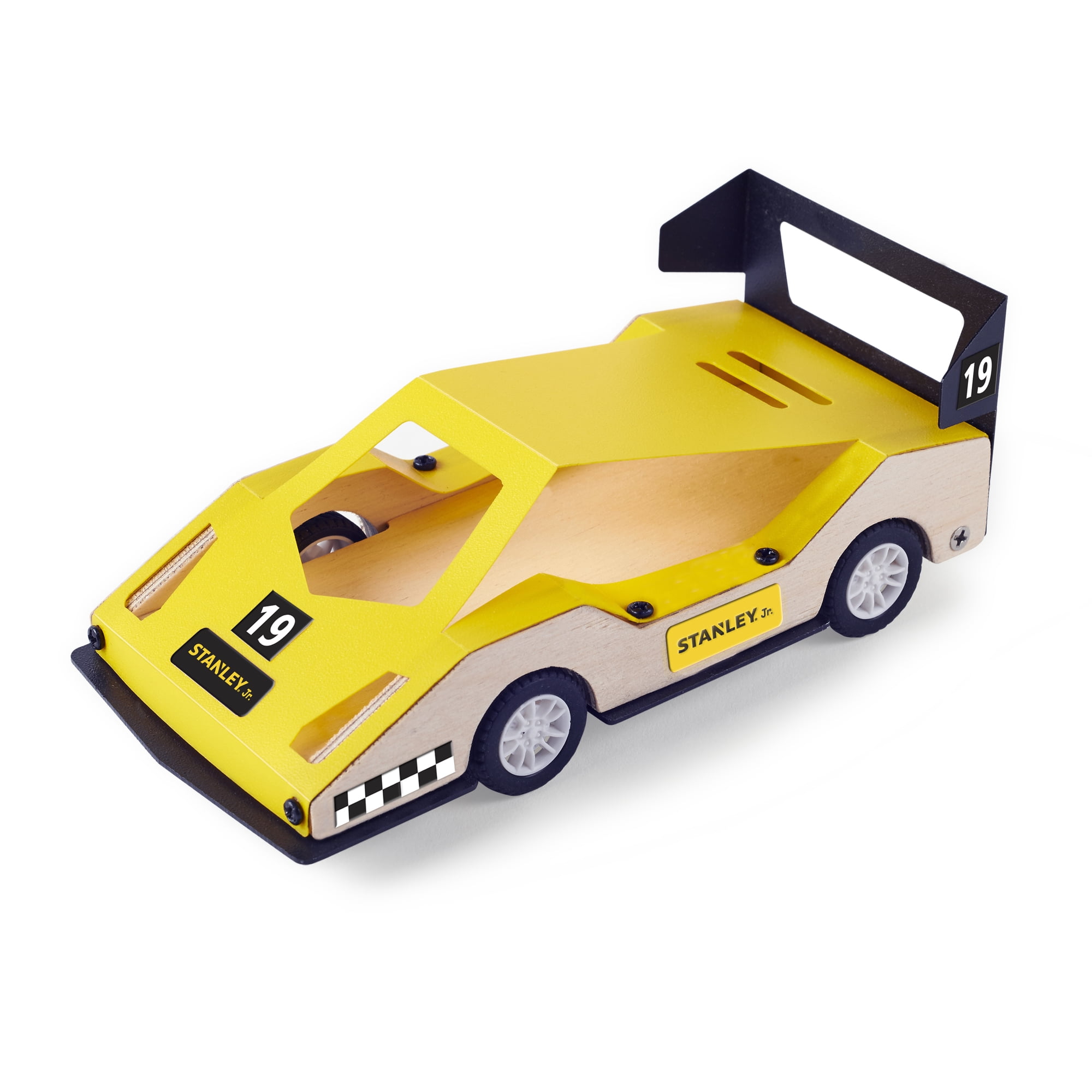 Stanley Build Your Own Race Car Kit, Wooden Toy for Kids, Construction ...