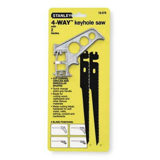 Stanley Keyhole Saw, 4-Way, 15-275 - Walmart.com