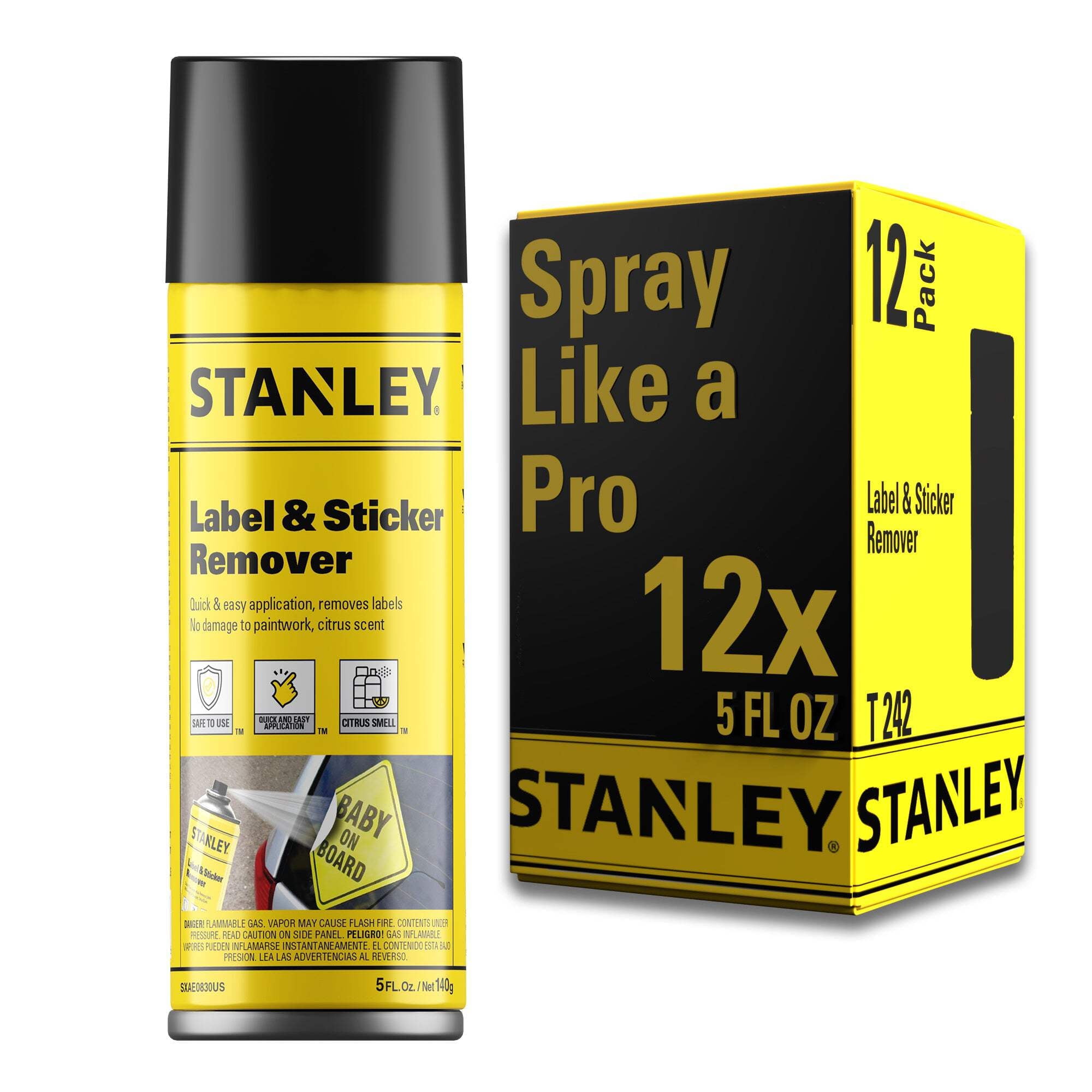 Stanley Label & Sticker Remover - Adhesive Remover, 5oz-12 Pack ...