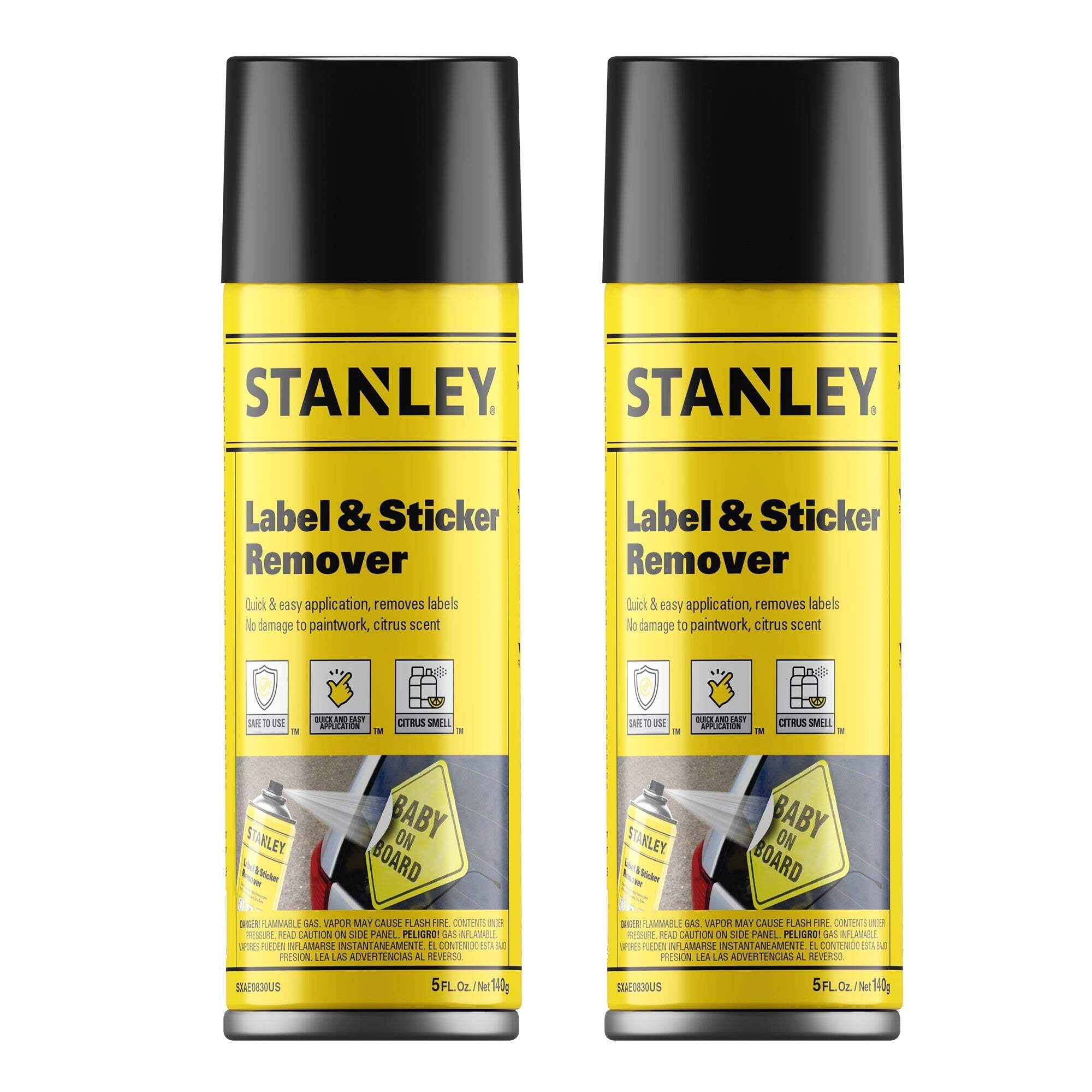 Stanley Label & Sticker Remover - Adhesive Remover, 5oz-2 Pack ...
