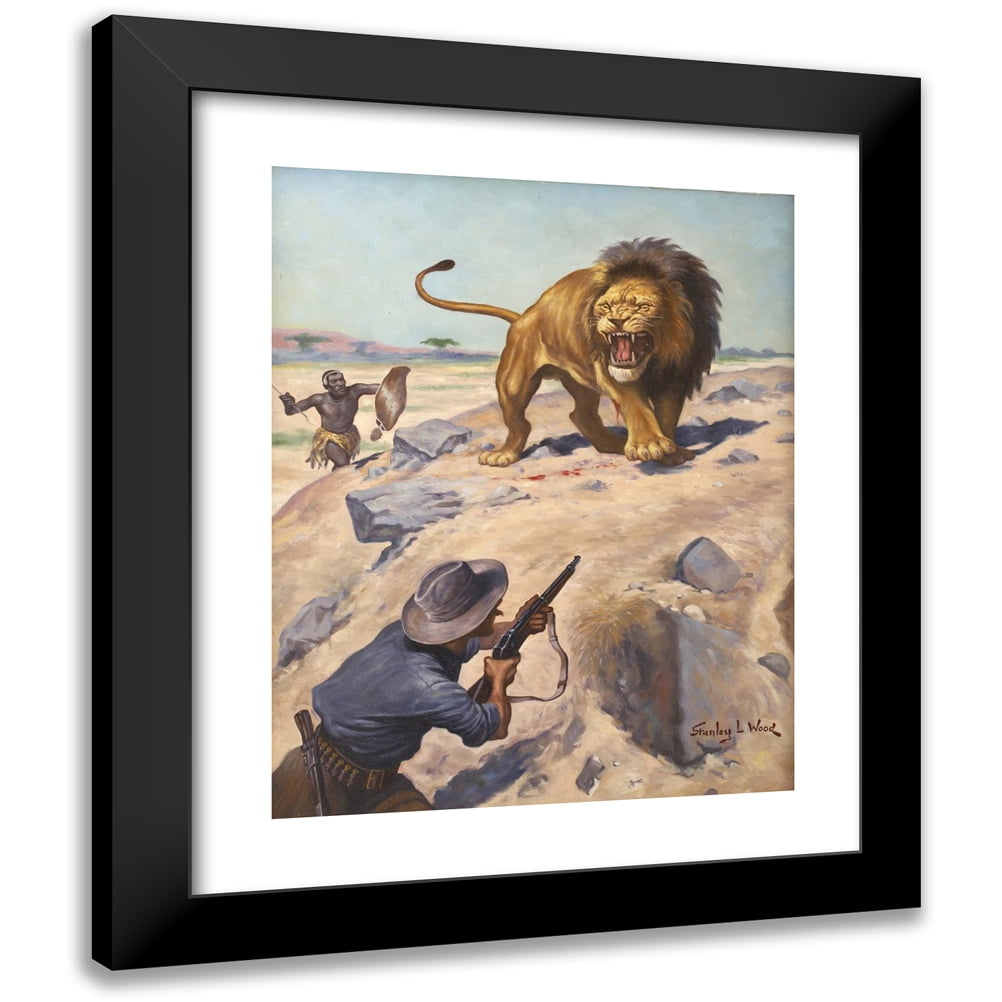 Stanley Llewellyn Wood 15x18 Black Modern Framed Museum Art Print ...