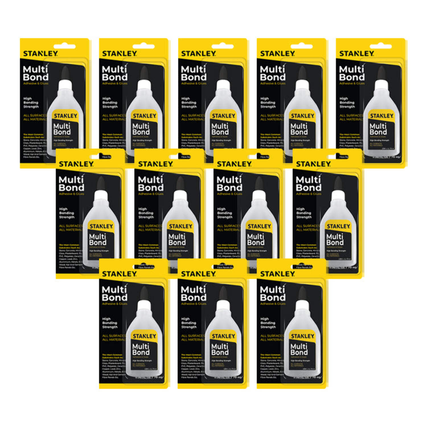 Stanley Multi Bond - Fast Curing Polyurethane Glue, 2.36 fl oz-12 Pack - Walmart.com