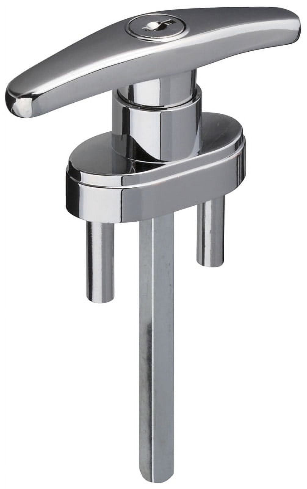 Stanley N280-677 Chrome Garage Metal Door T-Handle - Walmart.com