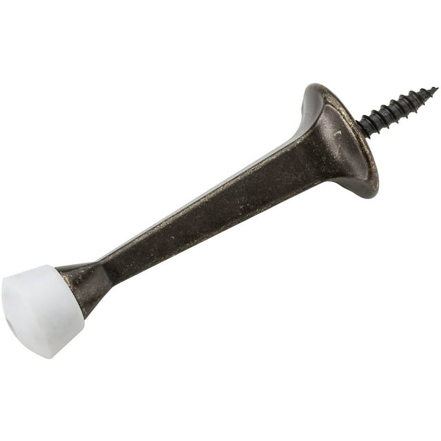 Stanley N830-135 Rigid Baseboard Door Stop, Antique Brass, 3", Each ...