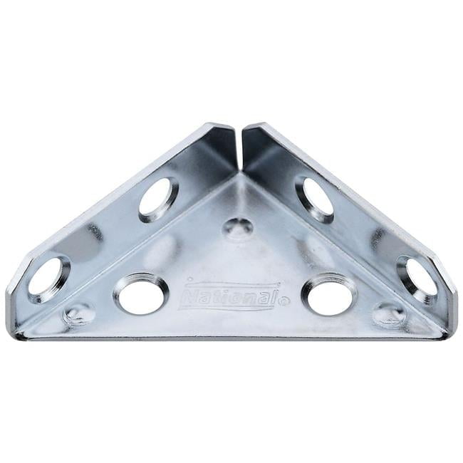Stanley National Hardware 2 in. Corner Brace, Zinc Plated - Pack of 5 ...