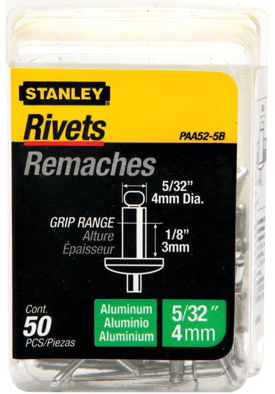 Stanley PAA52-5B Pop Rivet, Reusable, Aluminum - pack of 50 - Walmart.com
