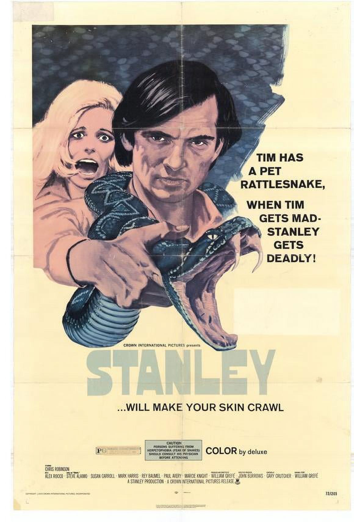 Stanley POSTER (27x40) (1972) - Walmart.com