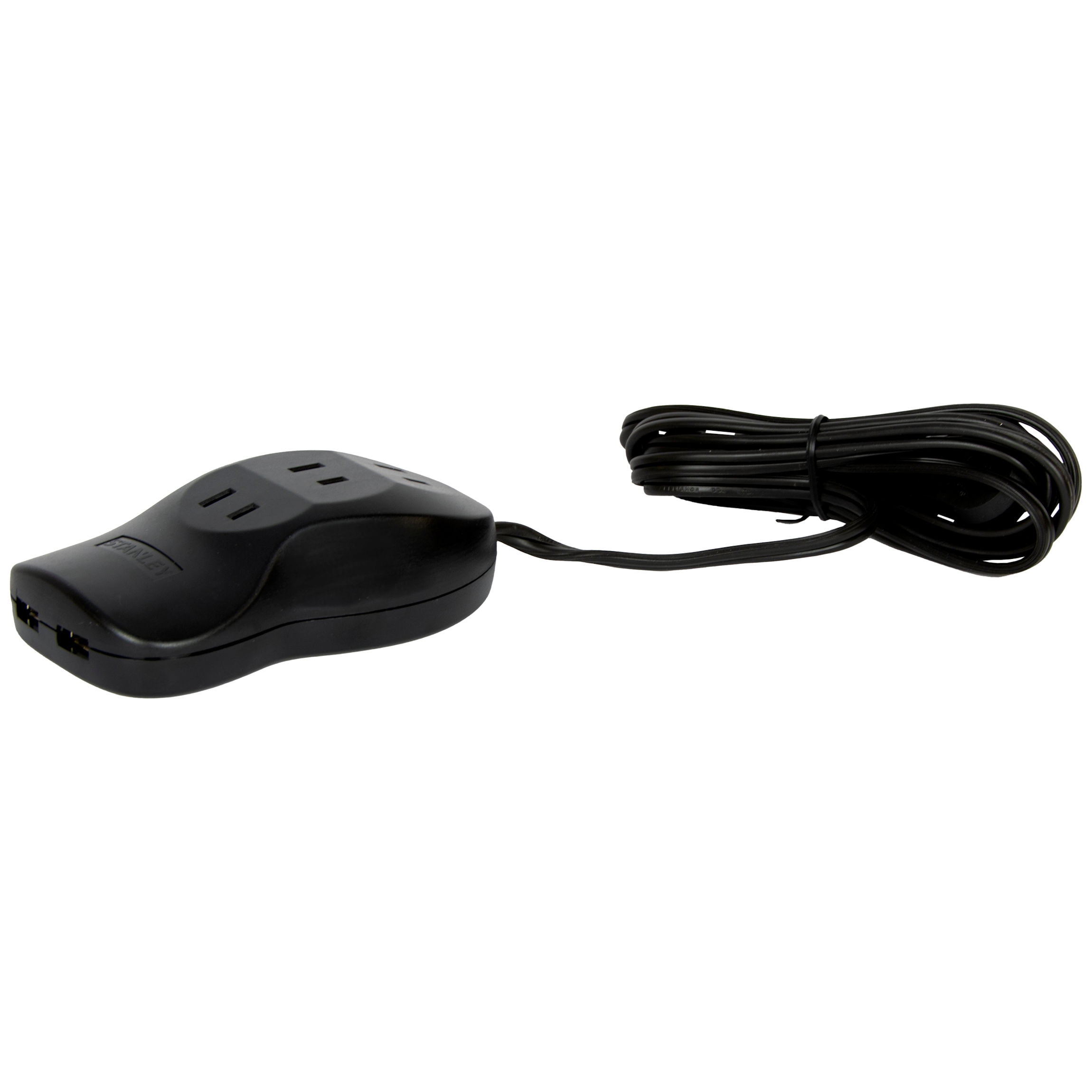 Stanley Power 3 Outlet + 2 USB Desk Hub in Black - Walmart.com