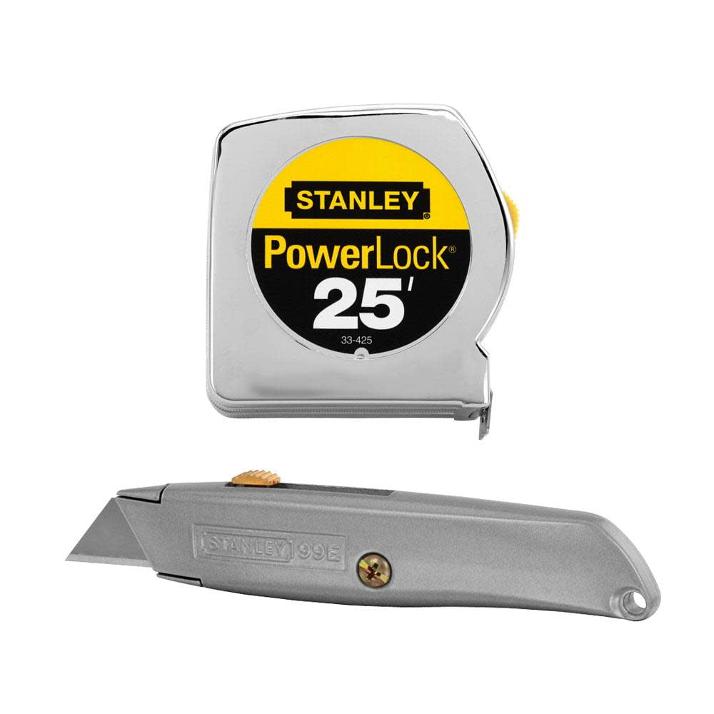 Stanley PowerLock Tape Measure and Utility Knife Combo Tool Set ...