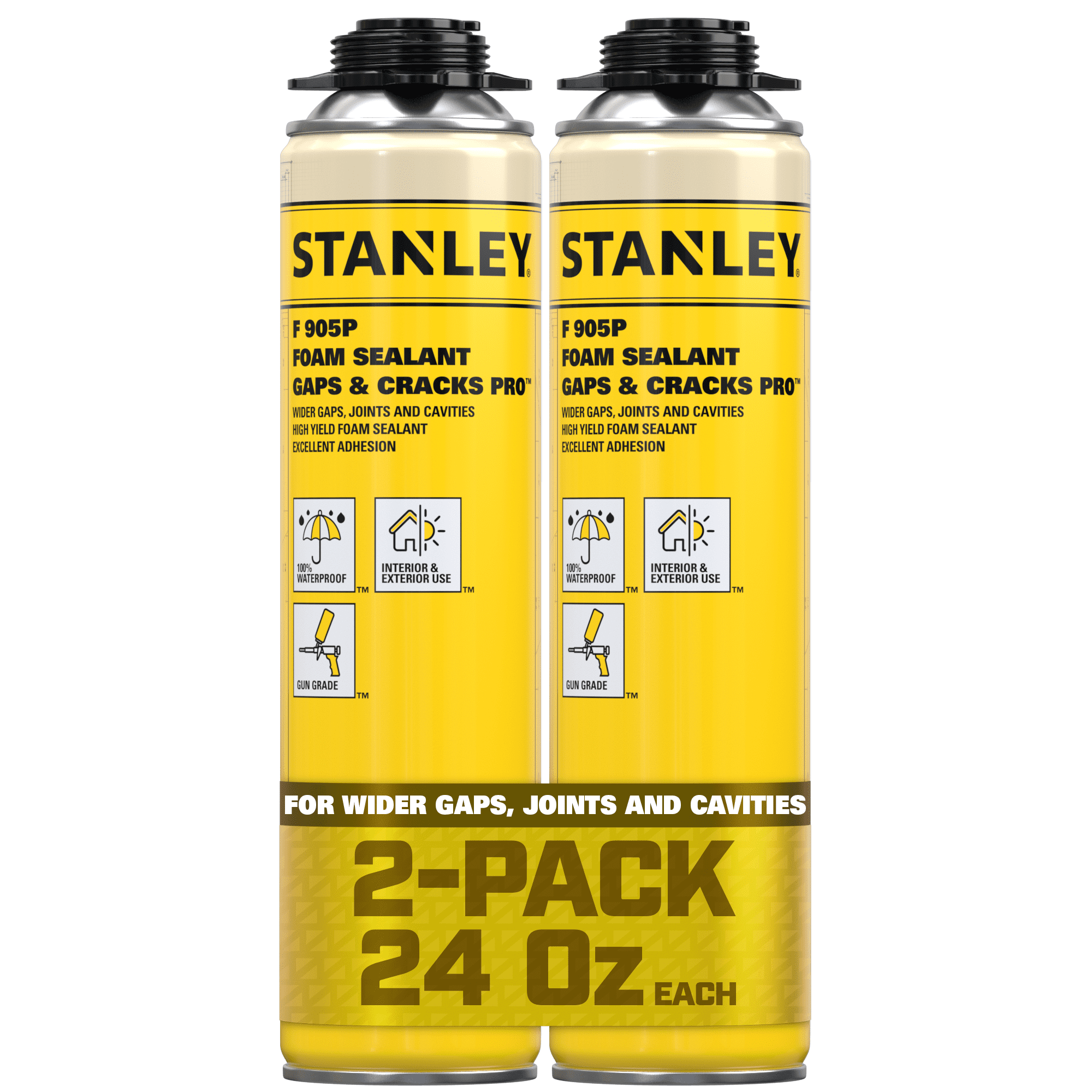 Stanley F905P Gaps & Cracks Pro Foam Sealant - Expanding Polyurethane ...