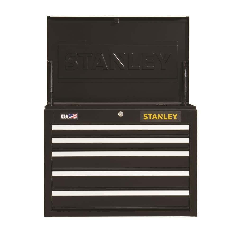 Stanley Products 300 Series Top Tool Chest, 26 in Wide, 2-Drawer, Black ...